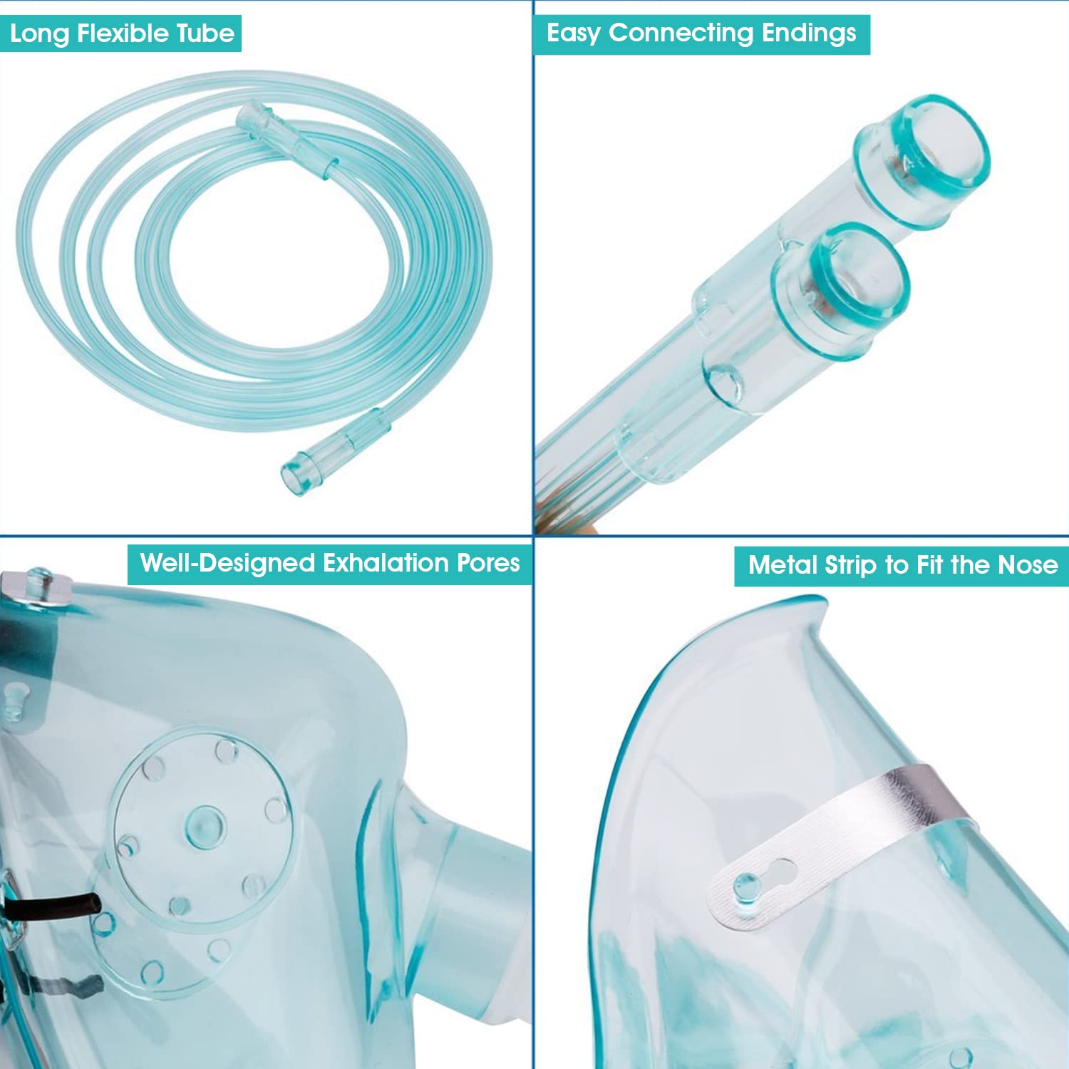 Oriley Nasal Oxygen Cannula with Soft Touch, Universal Connector ...